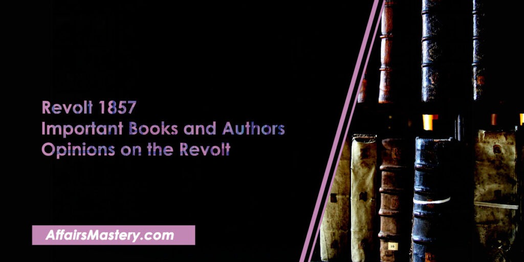 List of Important Books on Revolt of 1857 and their Author | AffairsMastery